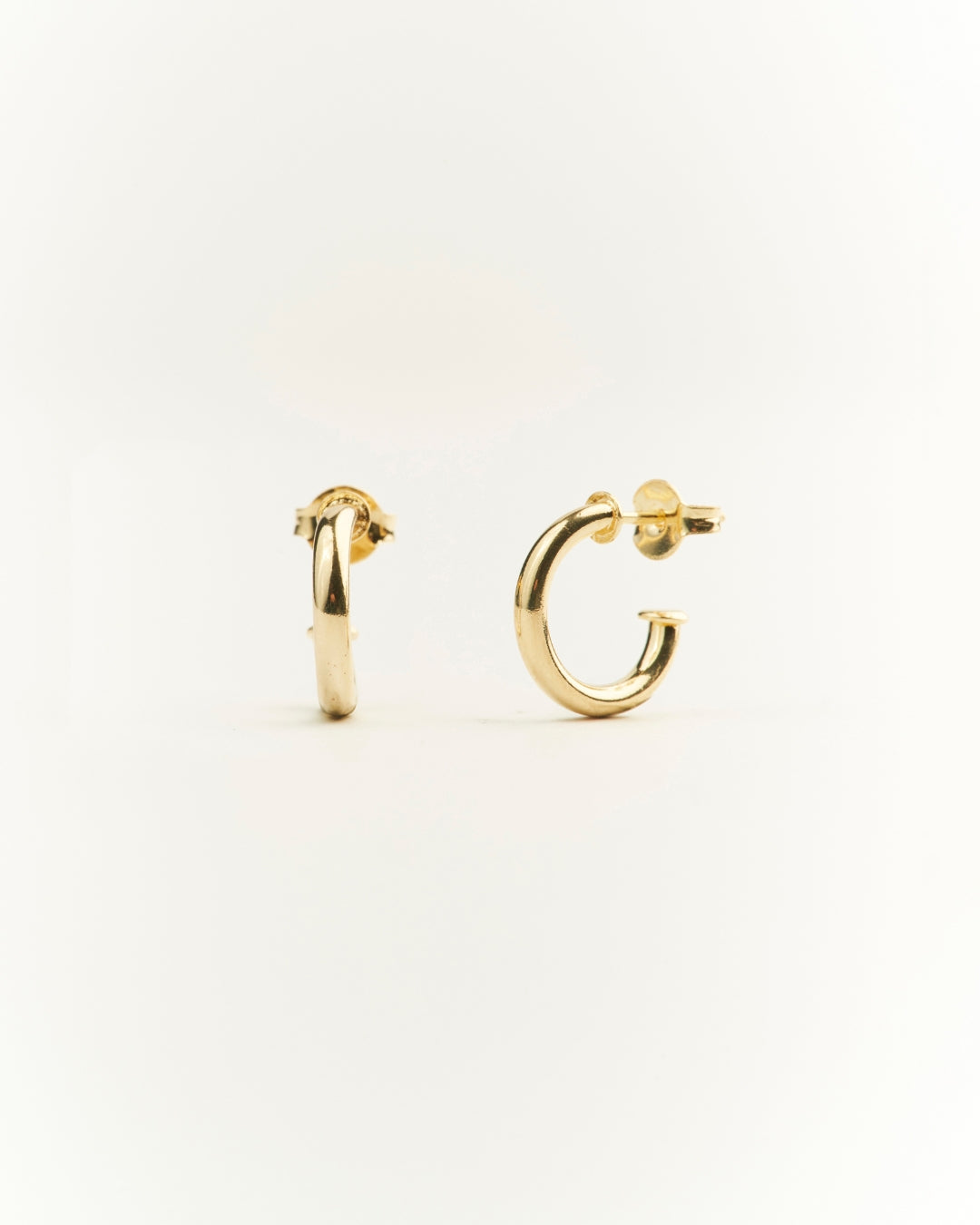 Aros gold argolla mini 12mm – Tauler Joyas