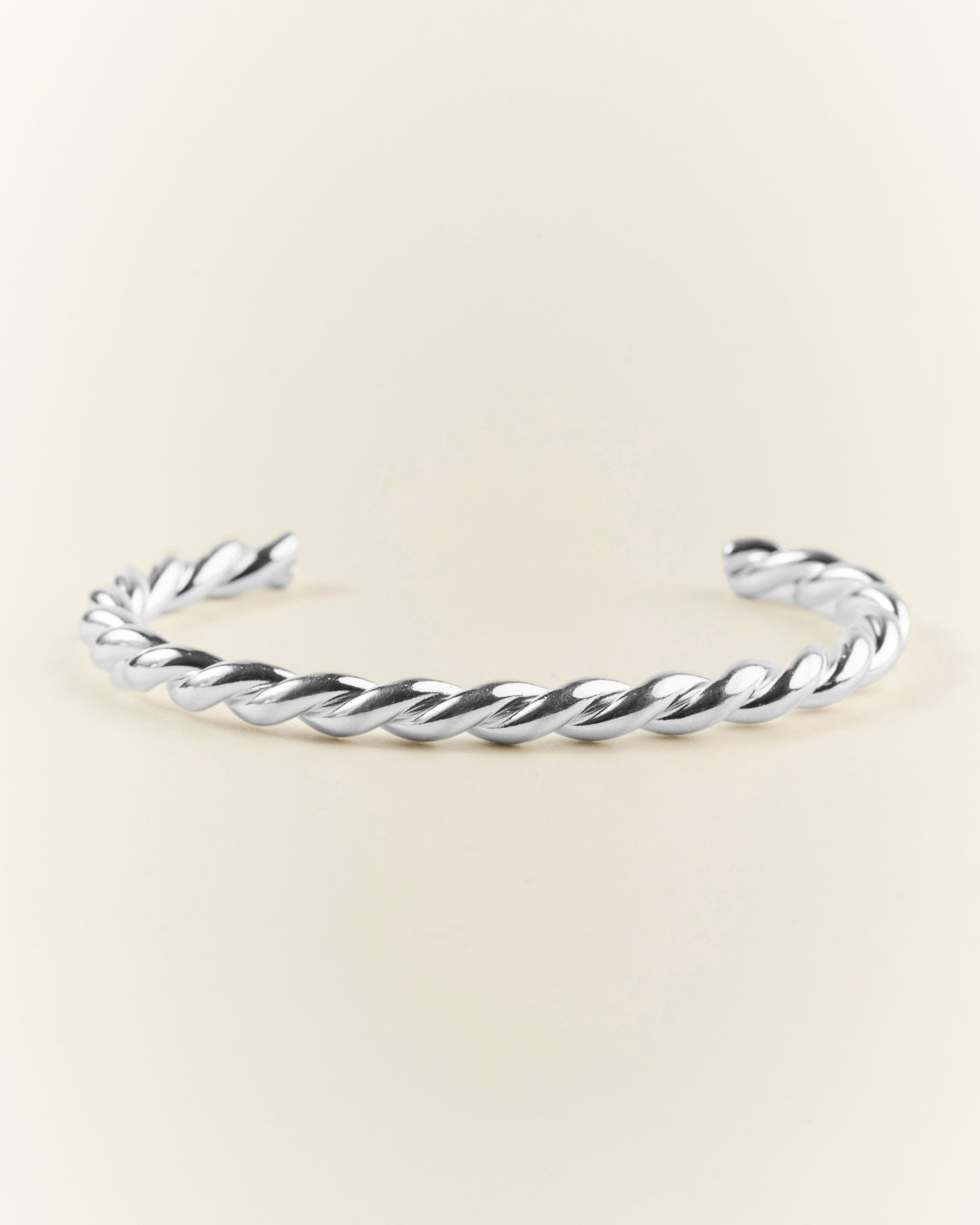 Esclava Silver tubo entorchada gruesa – Tauler Joyas